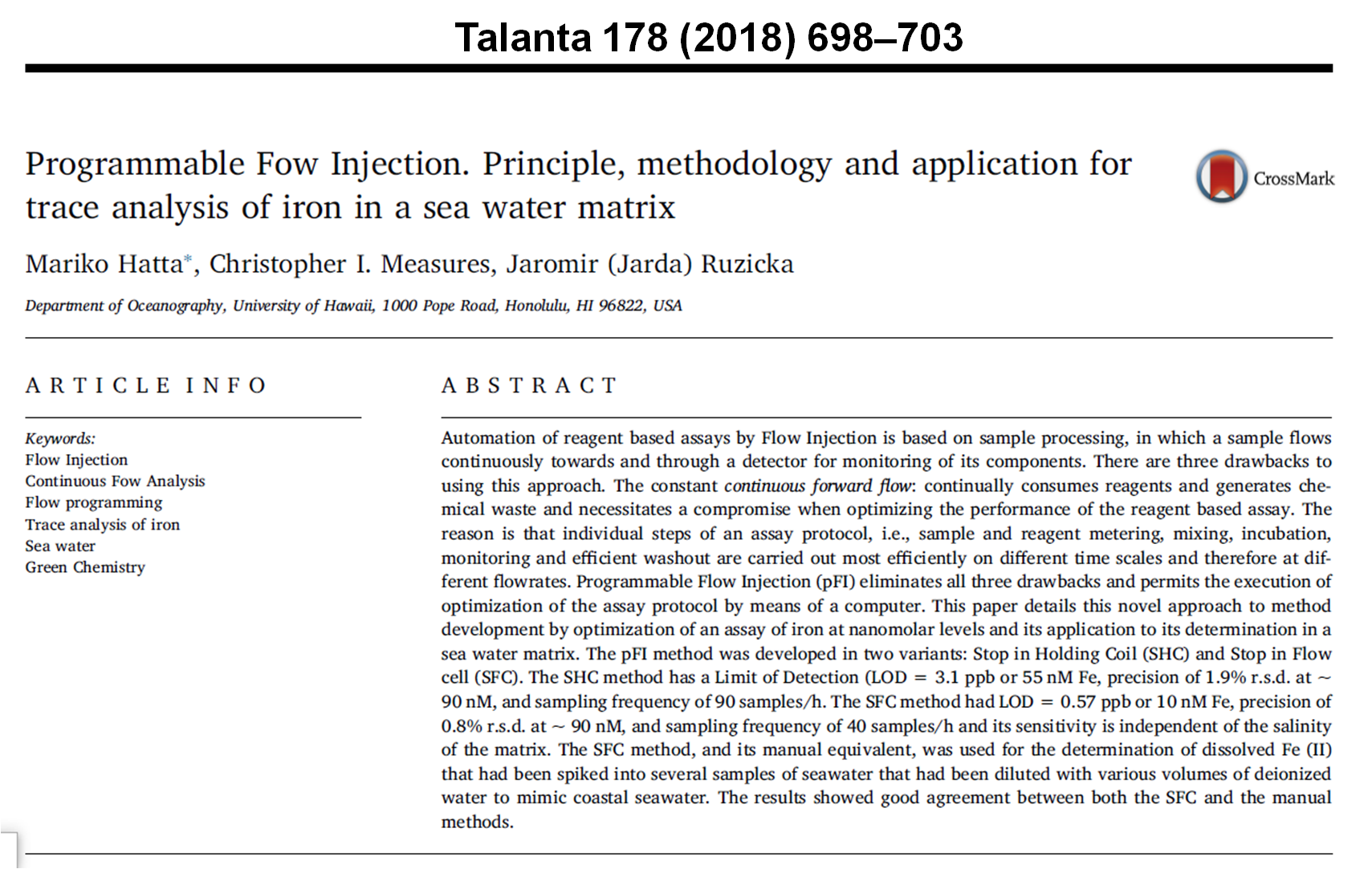 Flow Injection Tutorial 2908
